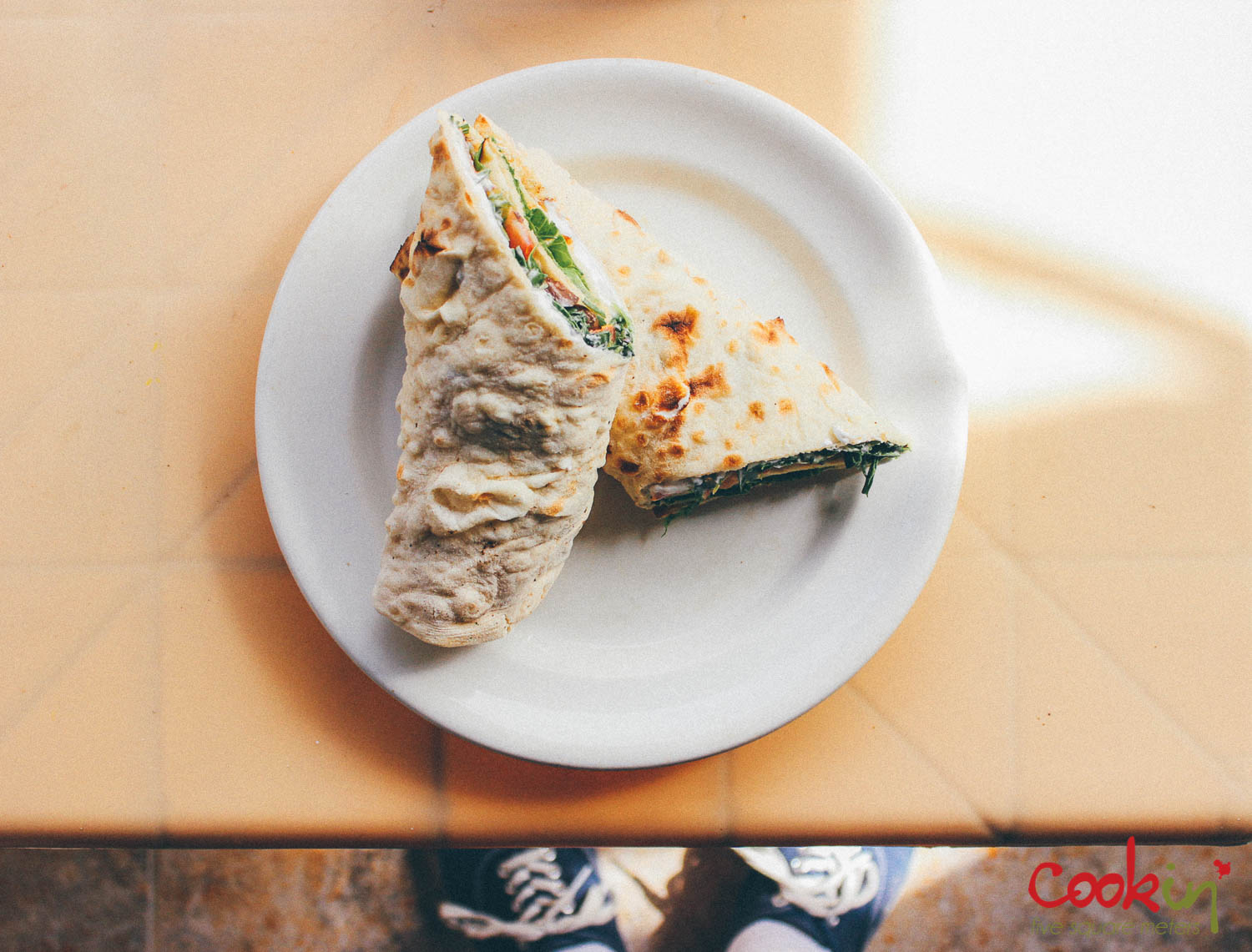 Labneh Sandwich in Wood-fired Tannour Bread – Cook in Five Square Meters